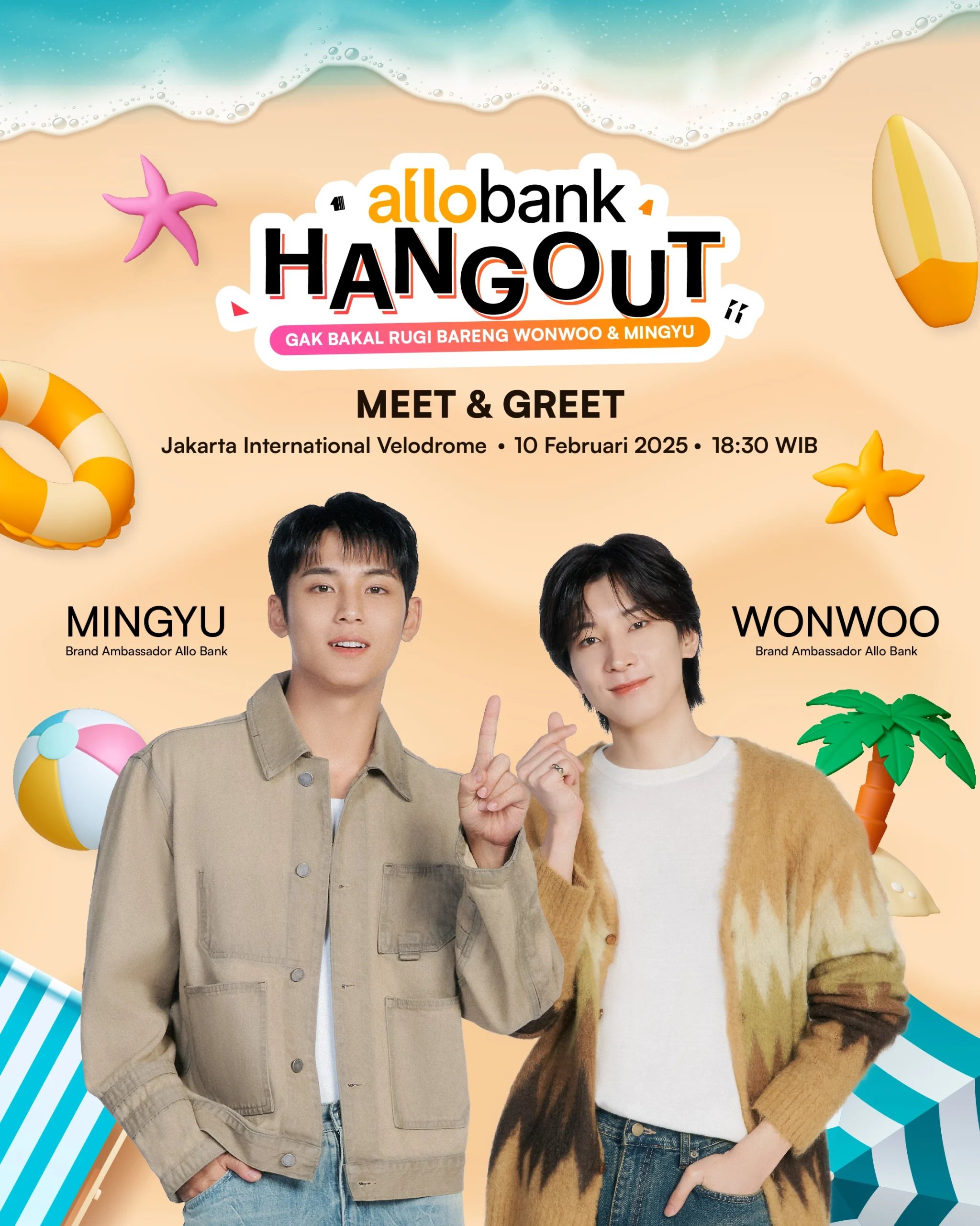 Allo Bank Hangout Bareng Mingyu dan Wonwoo Seventeen di Jakarta